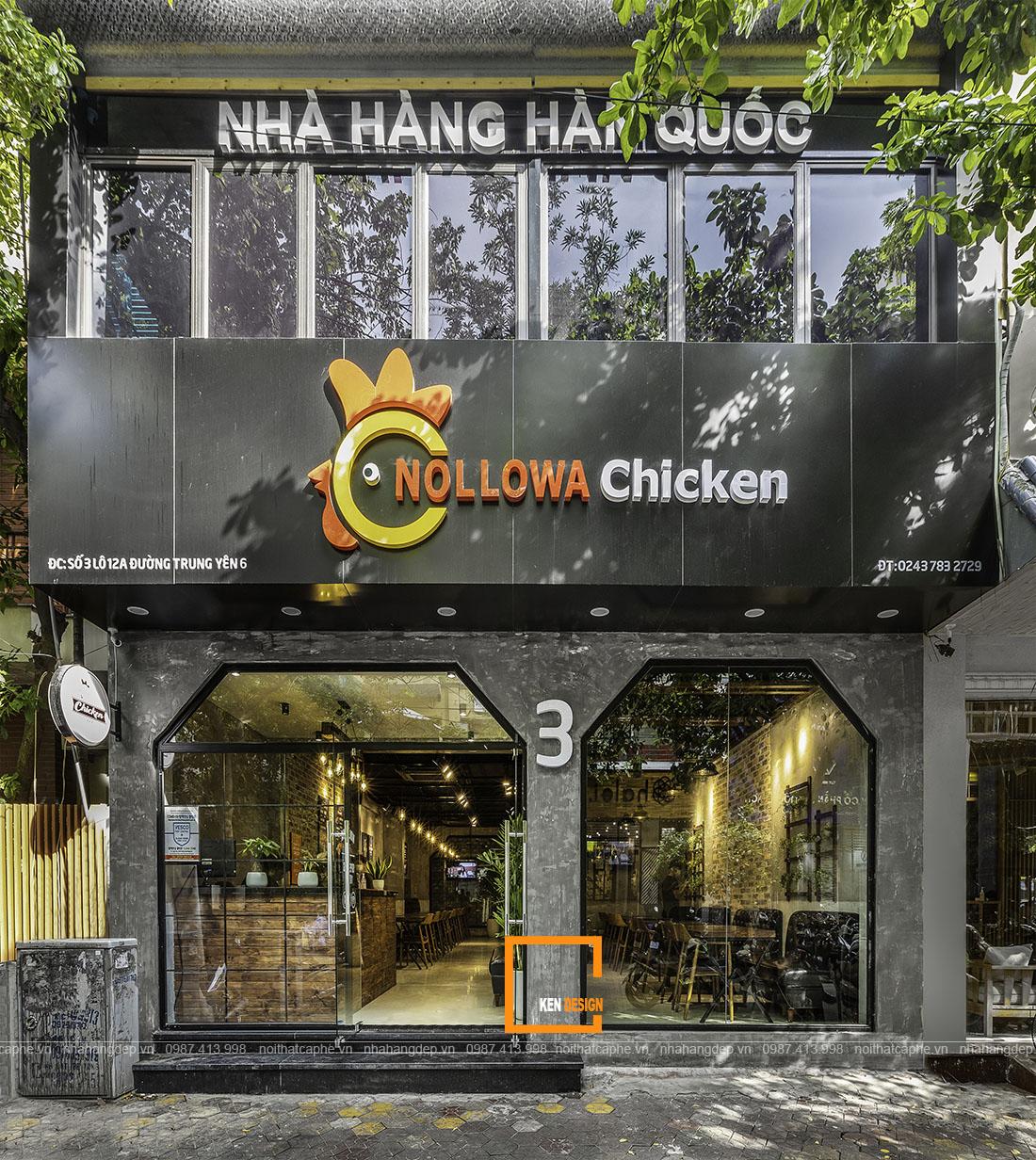 Thi công nhà hàng Nollowa Chicken/KenDesign/Uy tín