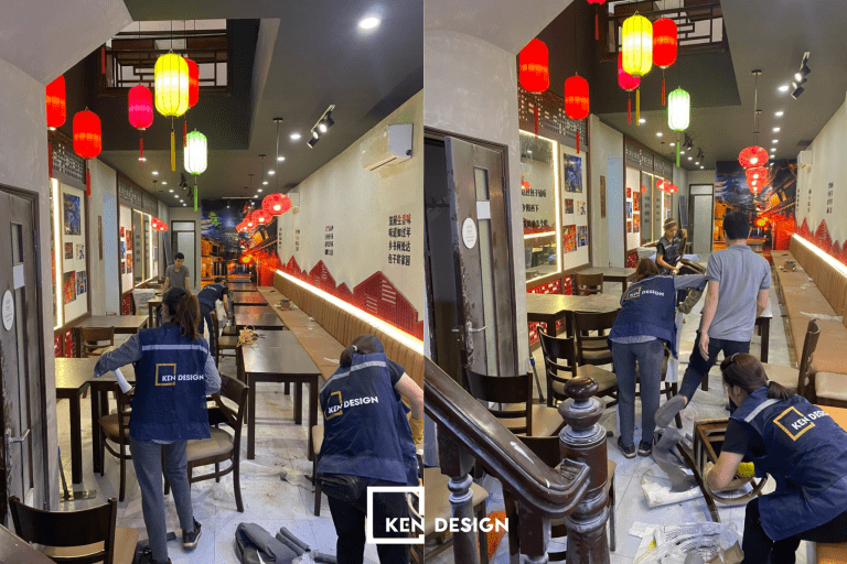 Thi công nhà hàng Trung Hoa - Fung Ha Dimsum Cửa Bắc Hà Nội - KenDesign ...