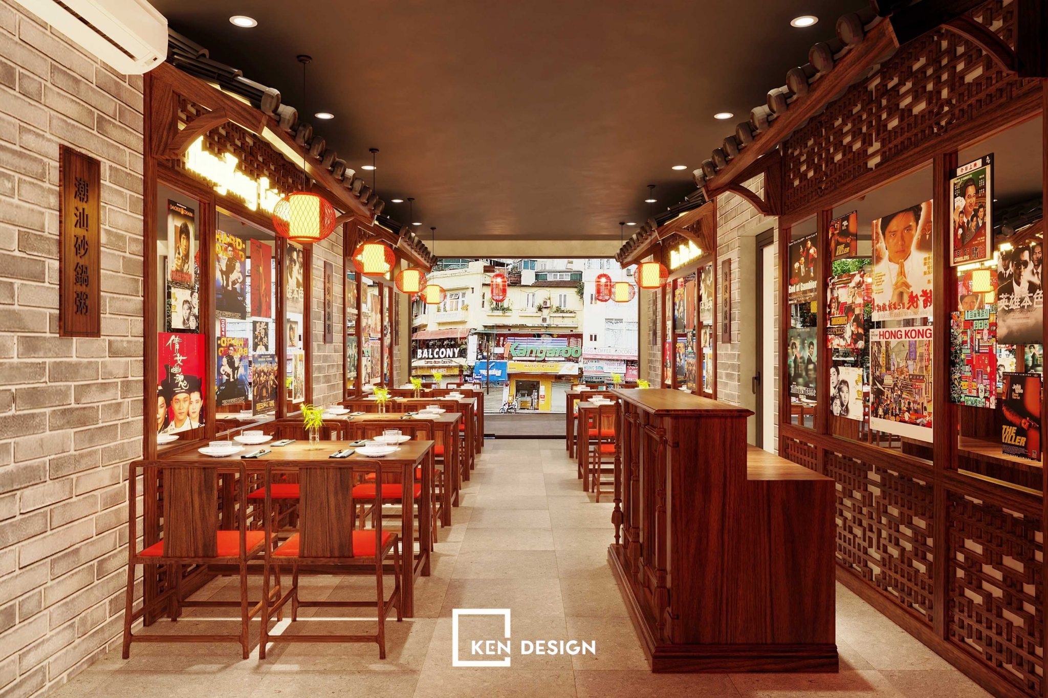 Dự án thiết kế nhà hàng Fung Ha - Cửa Bắc - KenDesign chuyên thiết kế ...