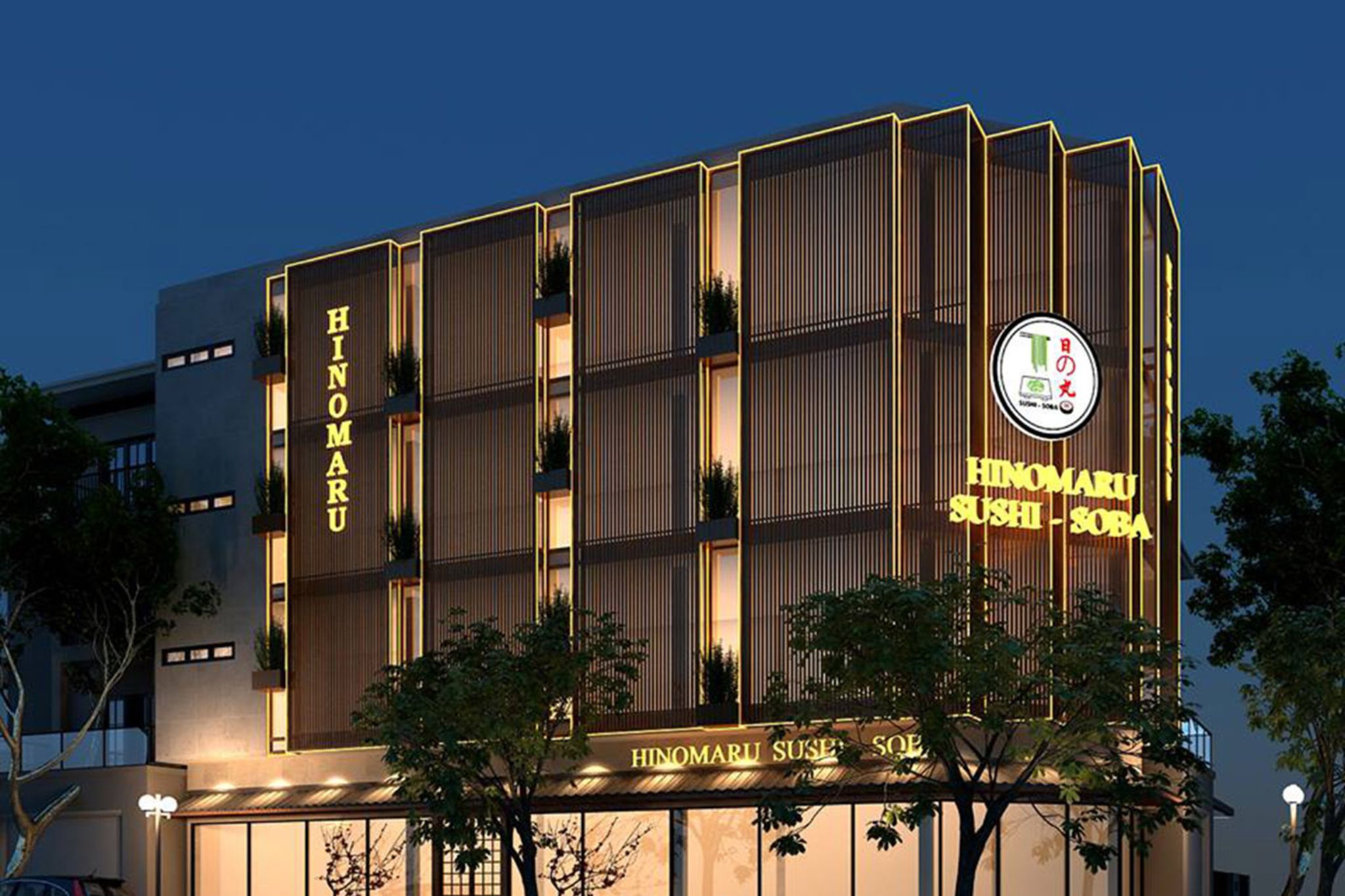 Sự thật về không gian thiết kế của nhà hàng Hinomaru Sushi - Soba